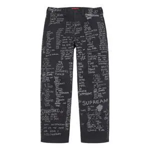 Supreme Gonz Poems Chino Pants 'black White