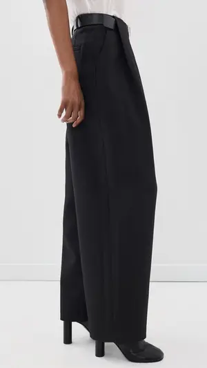 Source Unknown Matteo Belted Tuck Trousers
