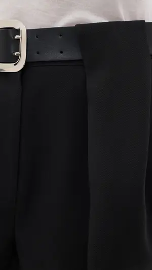 Source Unknown Matteo Belted Tuck Trousers