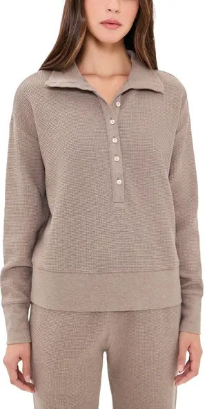 NEGATIVE Waffle Knit Pullover - Mink