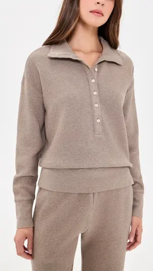 NEGATIVE Waffle Knit Pullover