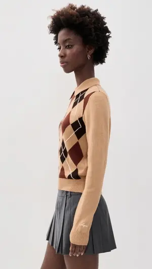 MSGM Argyle Sweater
