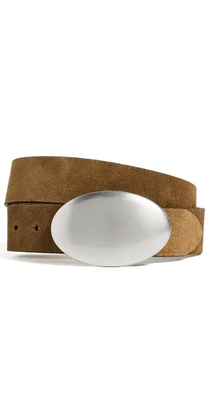 Madewell Oval Plaque Buckle Belt - Forage