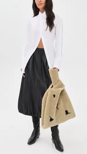 Simone Rocha Faux Fur Shopper Bag