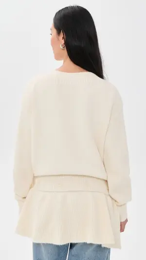 Source Unknown Corinth Peplum Sweater