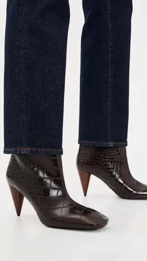 Stella McCartney Wide Cone Heel Booties