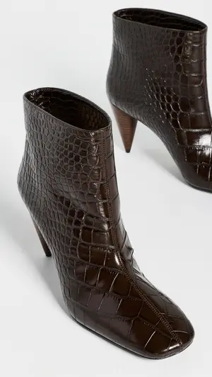Stella McCartney Wide Cone Heel Booties