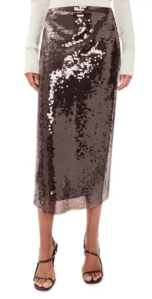 Tanya Taylor Kiah Skirt - Dark Fig