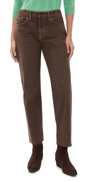 ASKK NY Low Straight Jeans - Distressed Brown