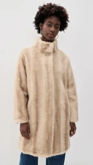 Apparis Blair Shaved Faux Mink Coat