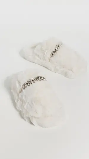 Free People First Frost Faux Fur Slippers