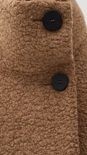 Harris Wharf London Cropped Funnel Boucle Jacket