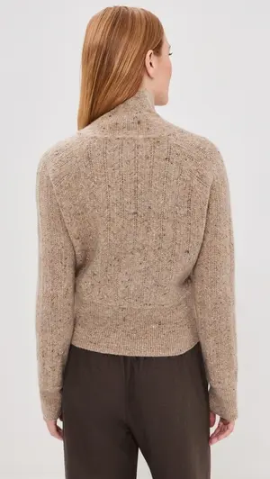 Co Cropped Henley Sweater