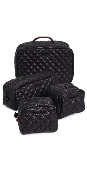 Mz Wallace Metro Packable Pouch Set - Black