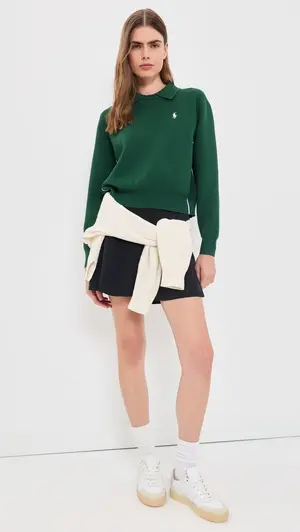 Rlx Ralph Lauren Long Sleeve Collared Sweater