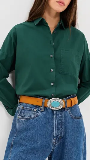 Anderson's Full Grain Leather Belt - Yellow