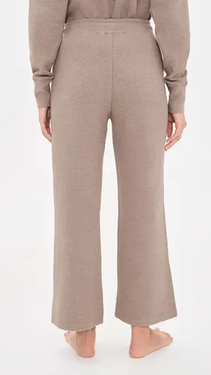 NEGATIVE Waffle Knit Cropped Track Pants