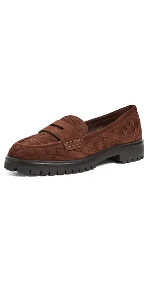 LOEFFLER RANDALL Rina Lug Sole Loafers - Espresso