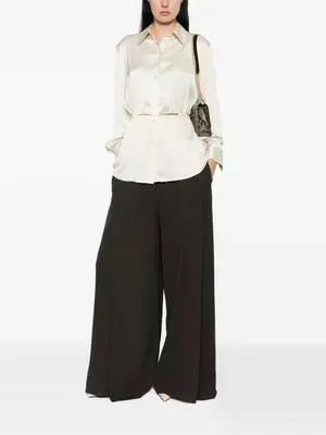 Imperial Belted Satin-finish Shirt