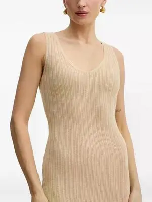 MORGAN Cable-knit Midi Dress And Sweater Set