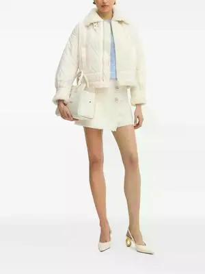 MORGAN Bouclé Frayed-edge Shorts