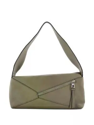 Loewe Puzzle Leather Hobo Bag - Green