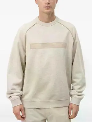 Hugo Relaxed-fit Cotton-terry Sweatshirt With Wide-set Logo