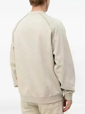 Hugo Relaxed-fit Cotton-terry Sweatshirt With Wide-set Logo