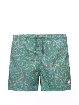 K-WAY Graphic Print Swim Shorts
