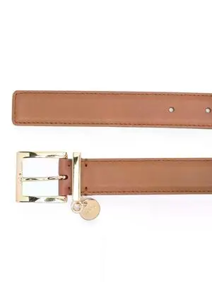 TOD'S Logo-charm Leather Belt