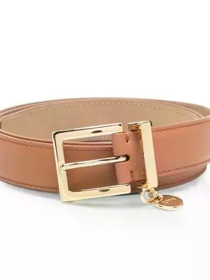 TOD'S Logo-charm Leather Belt