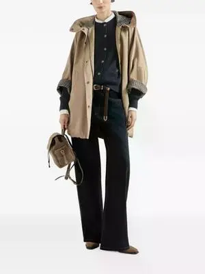 Brunello Cucinelli Monili Hooded Coat