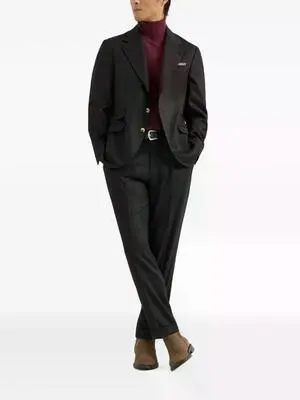 Brunello Cucinelli Virgin-wool Flannel Deconstructed Cavallo Blazer