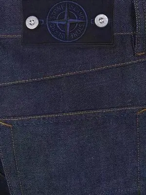 Stone Island Logo-patch Straight-leg Jeans