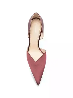 Victoria Beckham Angle D'orsay Satin Pumps