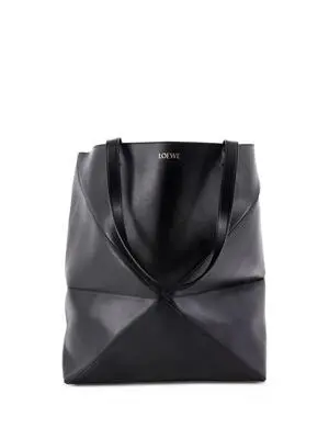 Loewe Puzzle Fold Tote Bag - Black