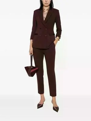 Imperial Bordeaux Cotton Double-breasted Jacket