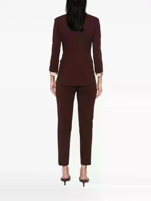 Imperial Bordeaux Cotton Double-breasted Jacket