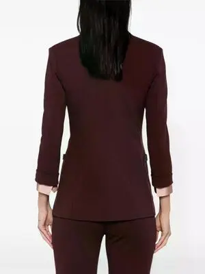Imperial Bordeaux Cotton Double-breasted Jacket