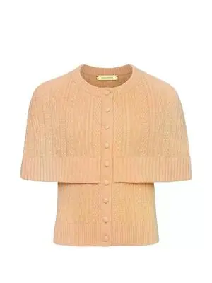 Hellessy Caspian Cable-knit Cardigan - Orange