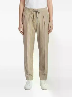Brunello Cucinelli Striped Drawstring Trousers