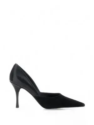 Jeffrey Campbell Volturi Pointed-toe Panelled Pumps - Black