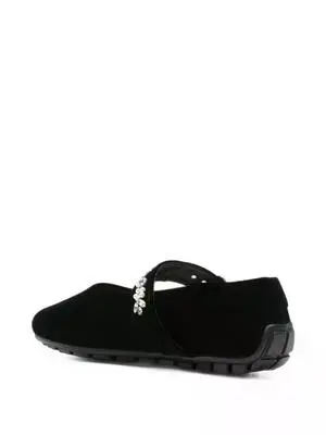 Simone Rocha Embellished Strap Ballet Flats