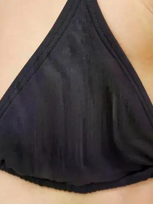Michael Kors Stretch Nylon Triangle Bikini Top