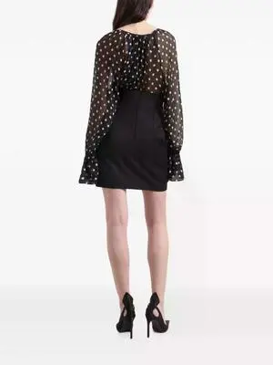 Nina Ricci Jacquard-patterned High-waisted Mini Skirt