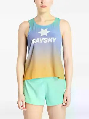 SAYSKY Drip Dye Flow Air Singlet - Blue