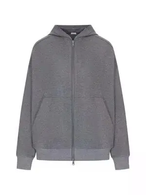 Brunello Cucinelli Bead-embellished Zip-up Hoodie