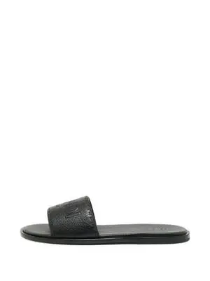 Fendi Roma Slide Sandals - Black