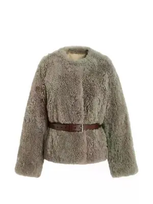 P.a.r.o.s.h Belted Cashmere Jacket - Brown
