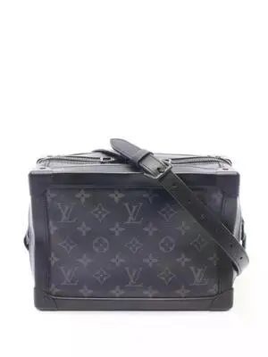 LOUIS VUITTON 2019 Monogram Eclipse Soft Trunk Shoulder Bag - Black